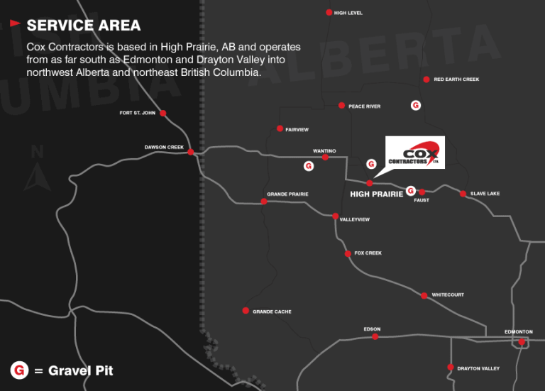 Gravel Pit Locations Map – Cox Contractors – Road Construction ...
